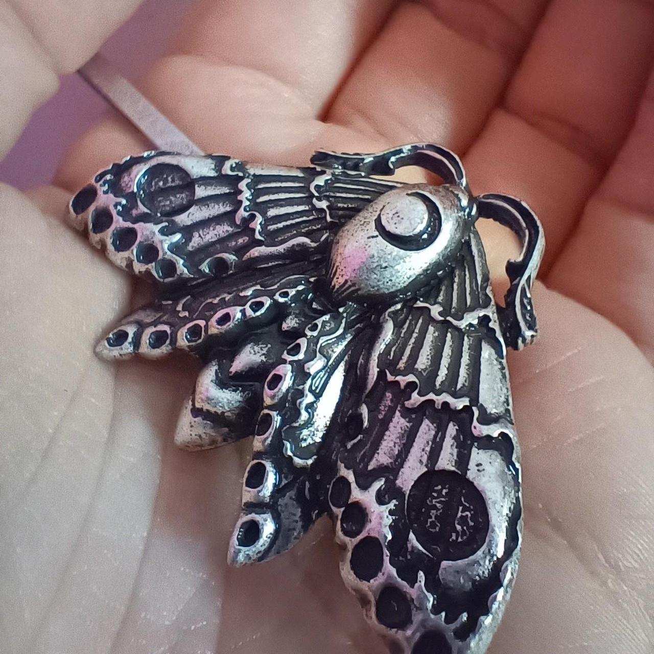 Huge moth hair clip Statement hair clip with lunar... - Depop