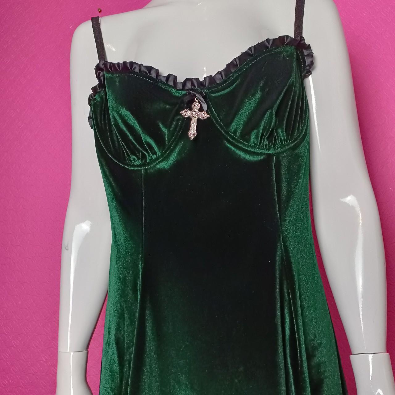 Green Crucifix dress from Widow, Dollskill Has a... - Depop