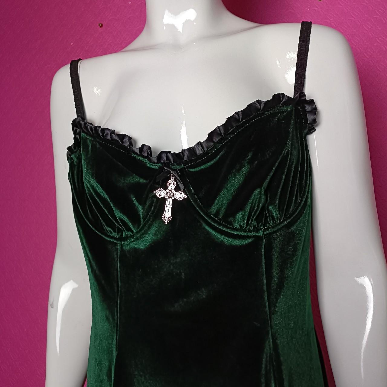 Green Crucifix dress from Widow, Dollskill Has a... - Depop