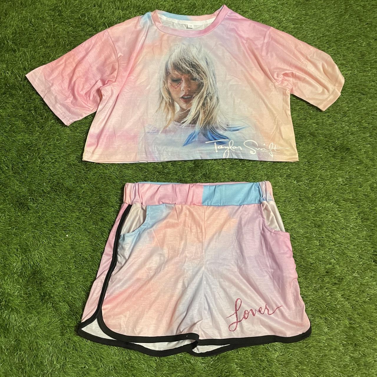 taylor swift lover pajamas size medium never... - Depop