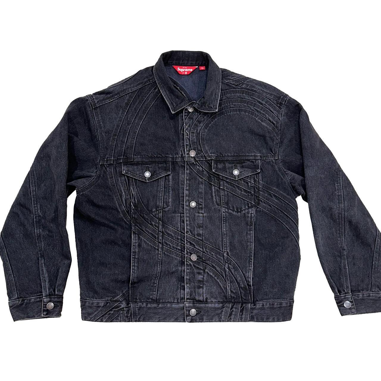 Just released black Supreme denim jacket. Never... - Depop