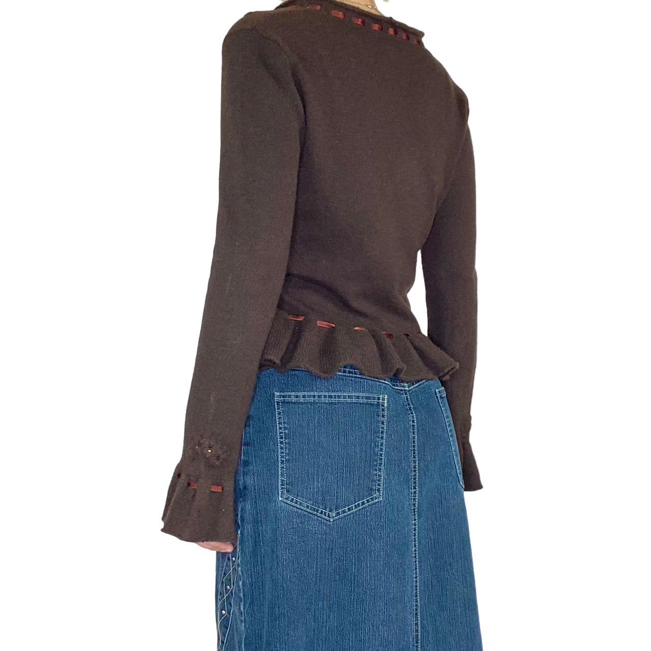 Nanette Lepore Women's Brown Cardigan | Depop