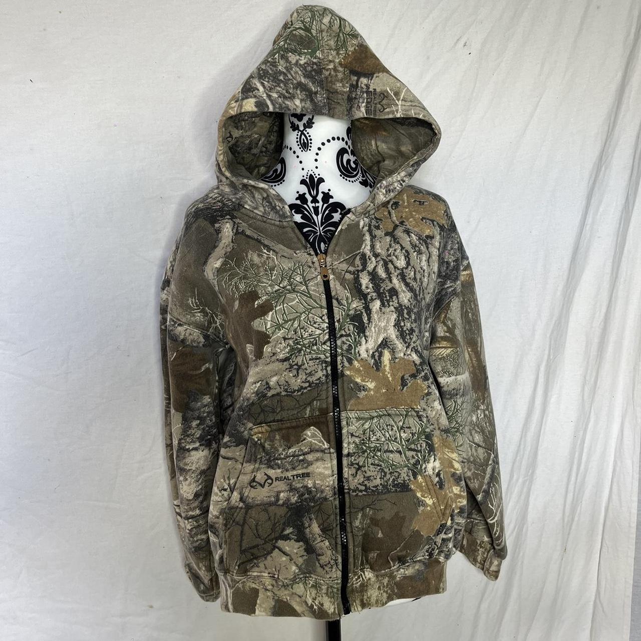 Real Tree camo zip hoodie sweatshirt Great... - Depop