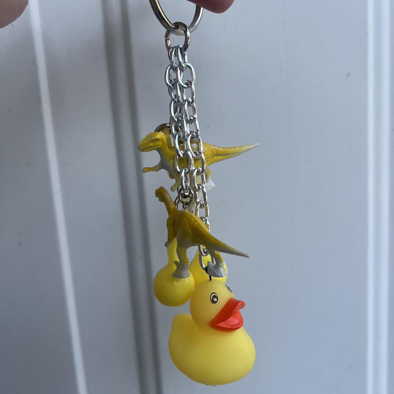 Fun yellow keychain (made by me ) Materials :... - Depop