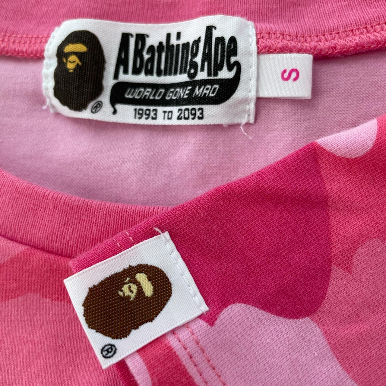 BAPE Women's Pink Dress | Depop