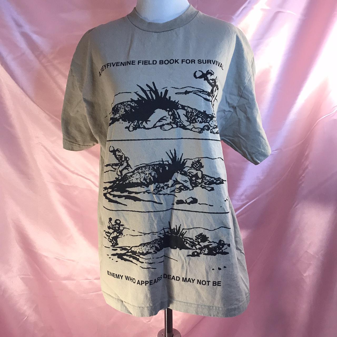 G59 GreyFiveNine $uicideboy$ beige survival shirt... | Depop