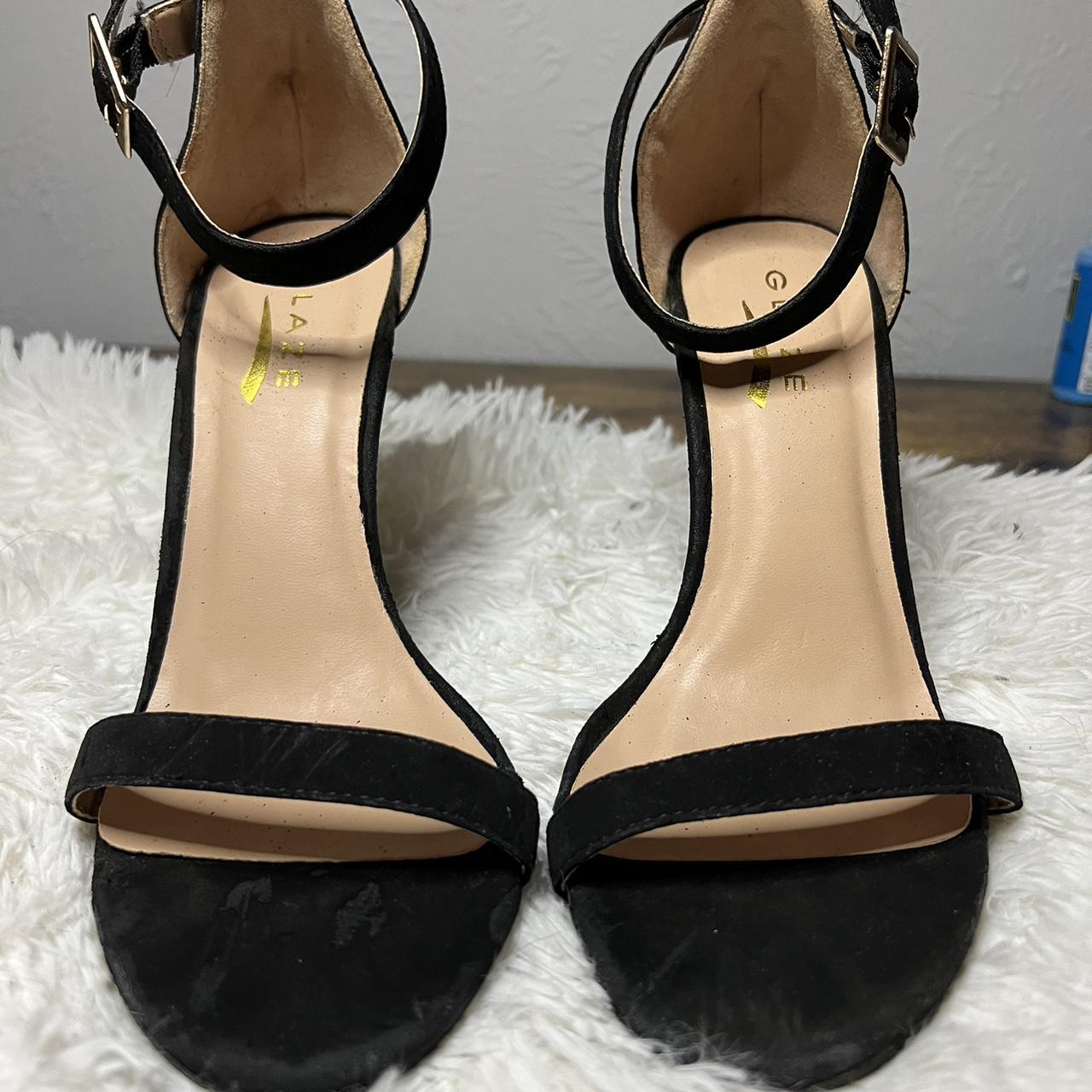 🌻 Black heels with ankle buckle 🌻 4 inch heel 🌻... - Depop