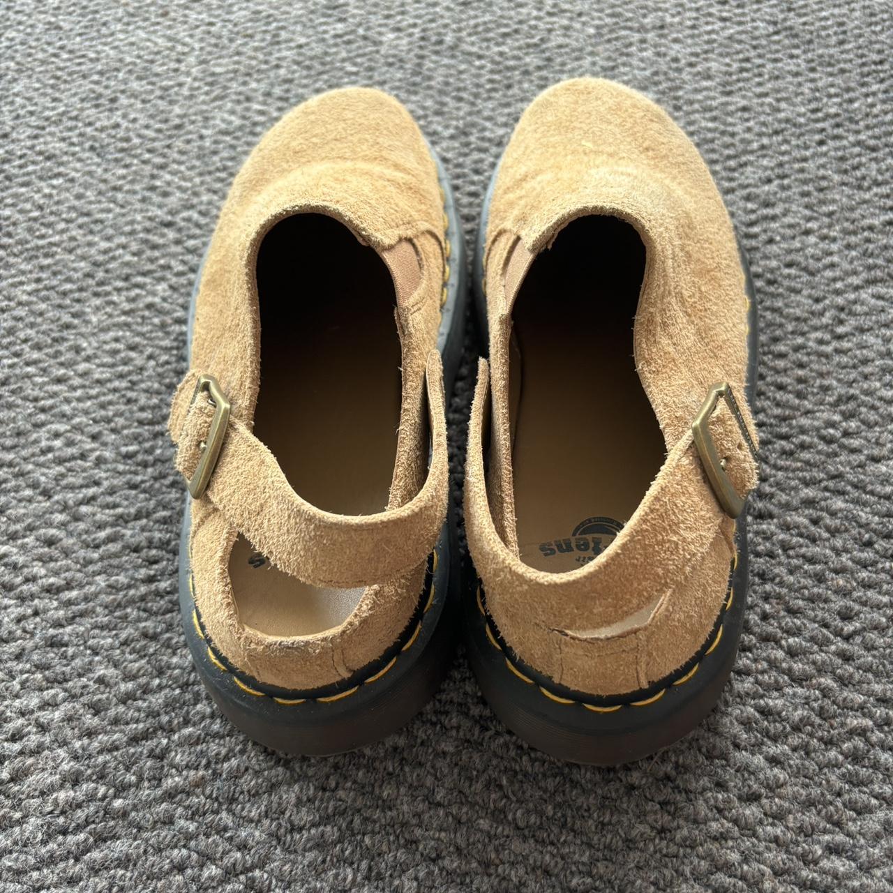 Doc Marten Isham Buckle Mule - tan suede. Worn 2... - Depop