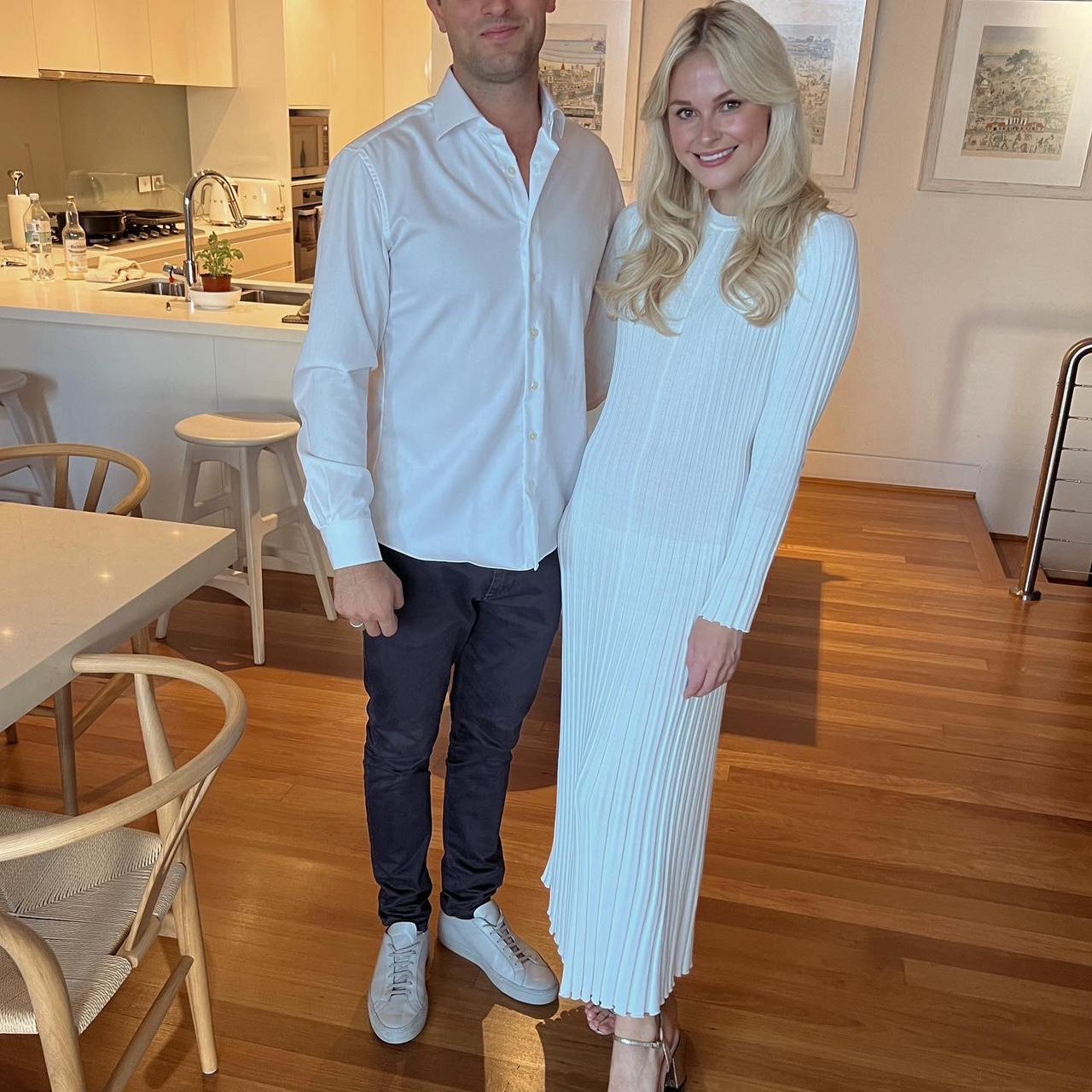 DISSH ADA OFF WHITE LONG SLEEVE MIDI DRESS XS Worn... - Depop