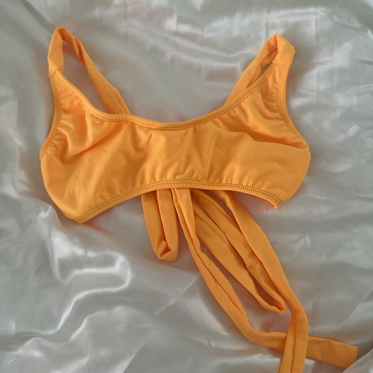Salt + Cove Women's Yellow and Orange Bikini-and-tankini-tops | Depop