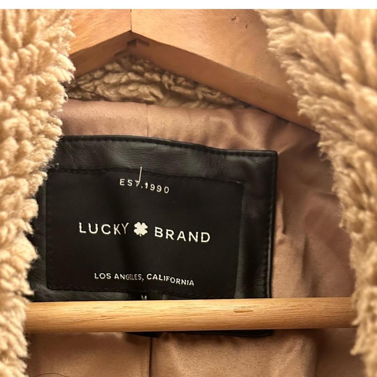 Lucky Brand oversized teddy coat size M #teddycoat... - Depop