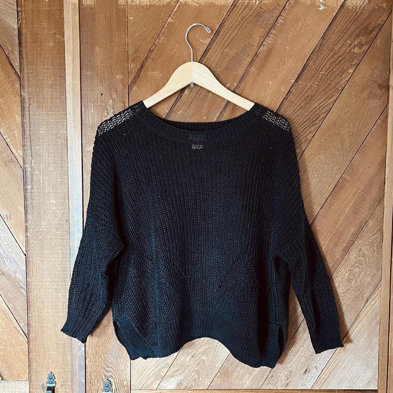 Demylee linen knit sweater ️100% linen ️sheer open... - Depop