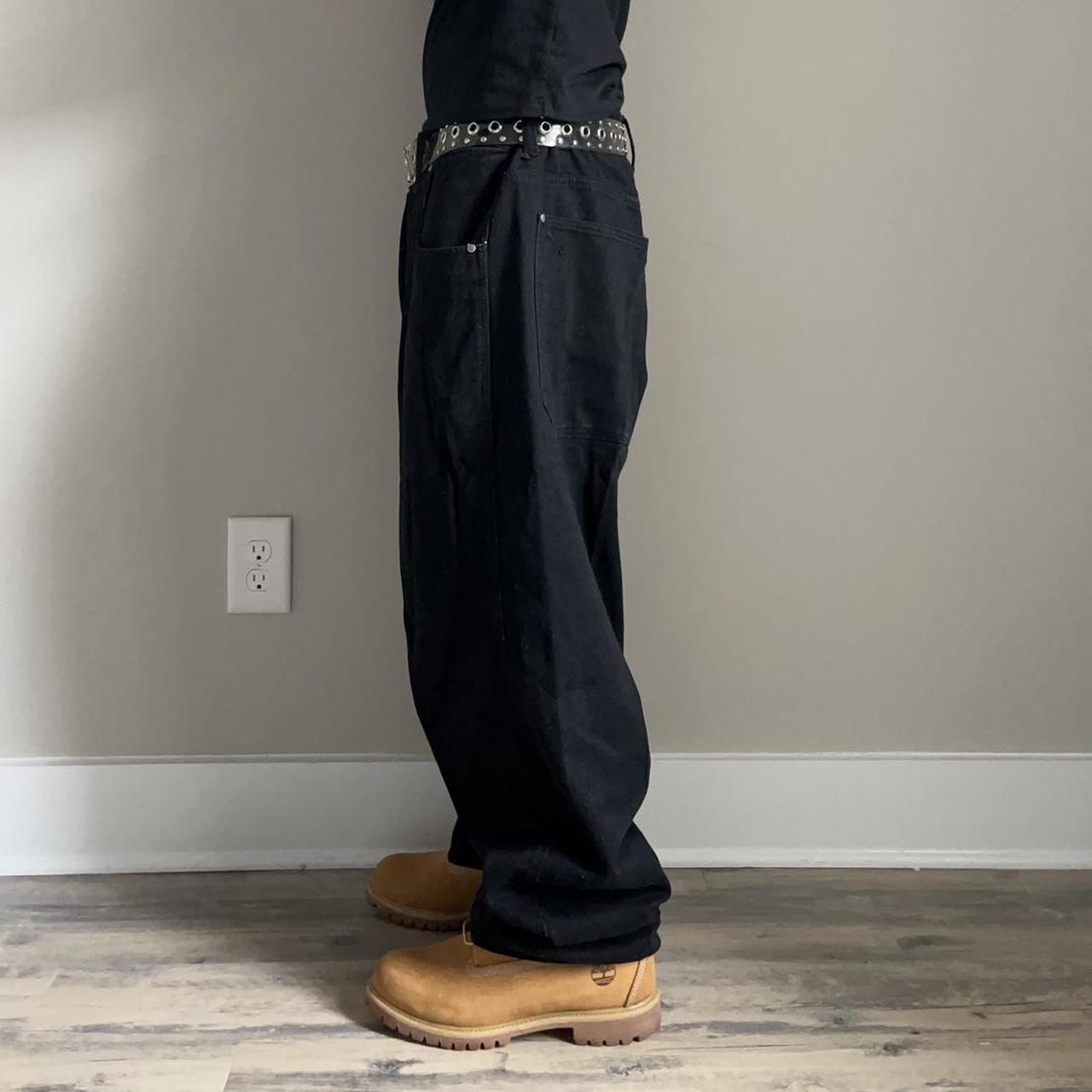 Y2k 2000s Verse Brand Baggy Black Jeans. Measured... - Depop