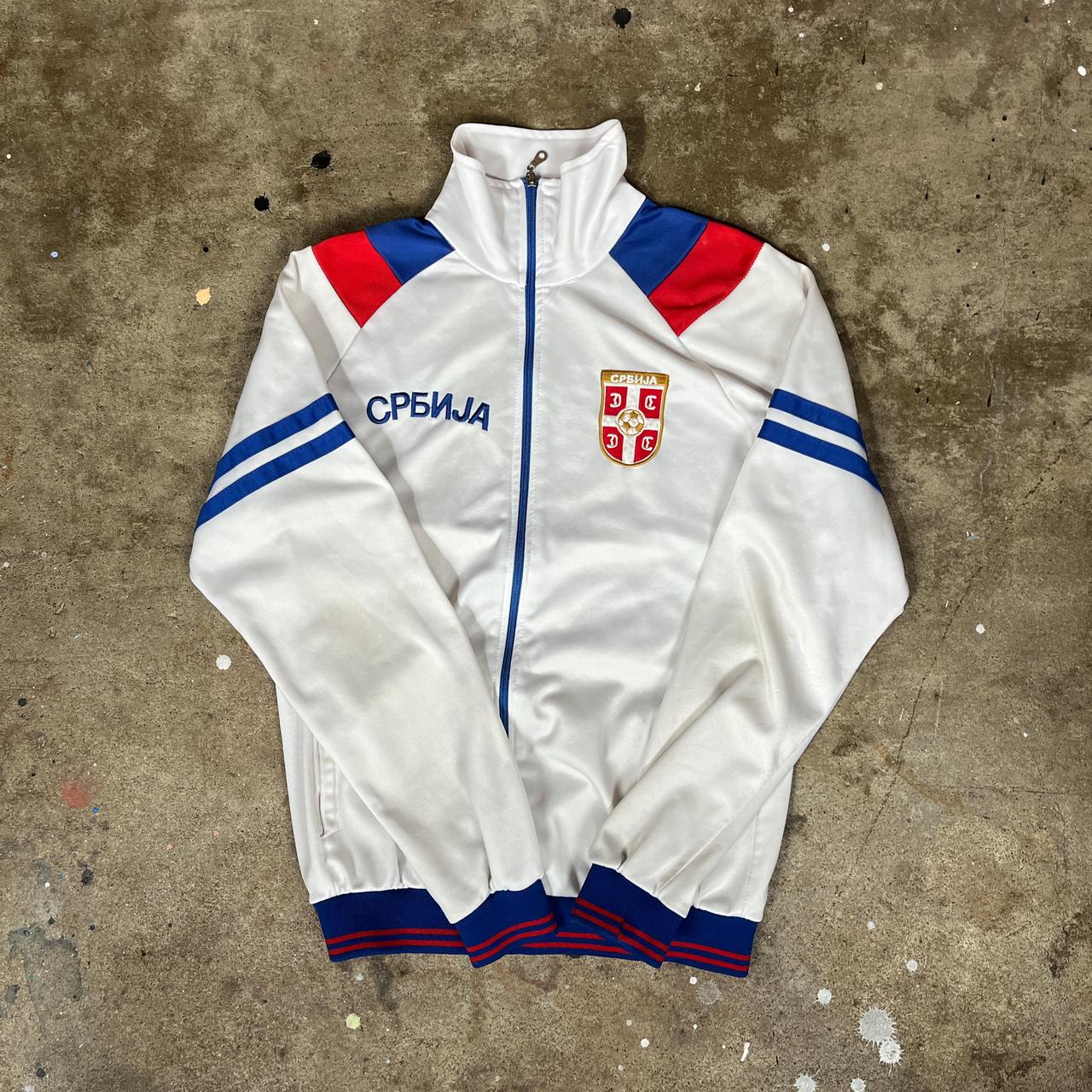 Russian Zip Up Track Jacket. Size medium in men’s.... - Depop