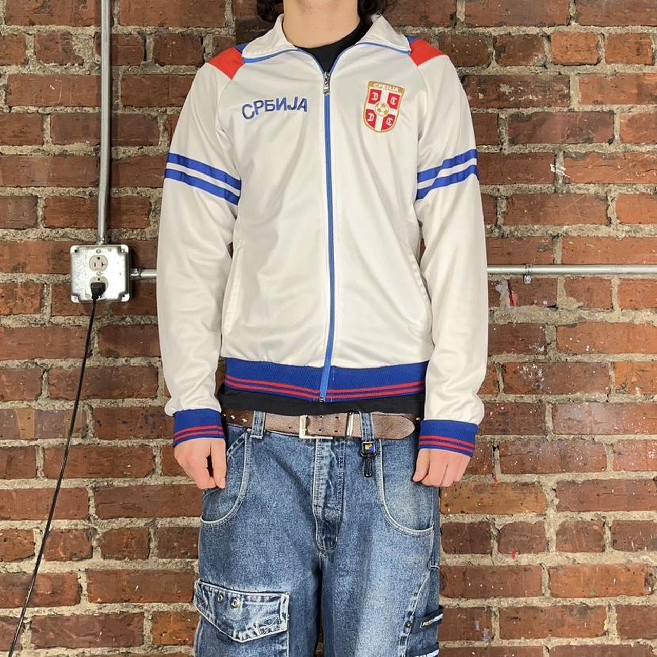 Russian Zip Up Track Jacket. Size medium in men’s.... - Depop