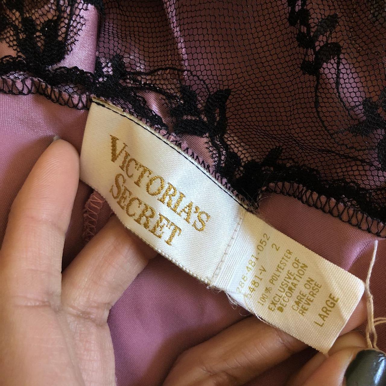 Vintage Gold Label Victoria's Secret Mesh Lace... - Depop