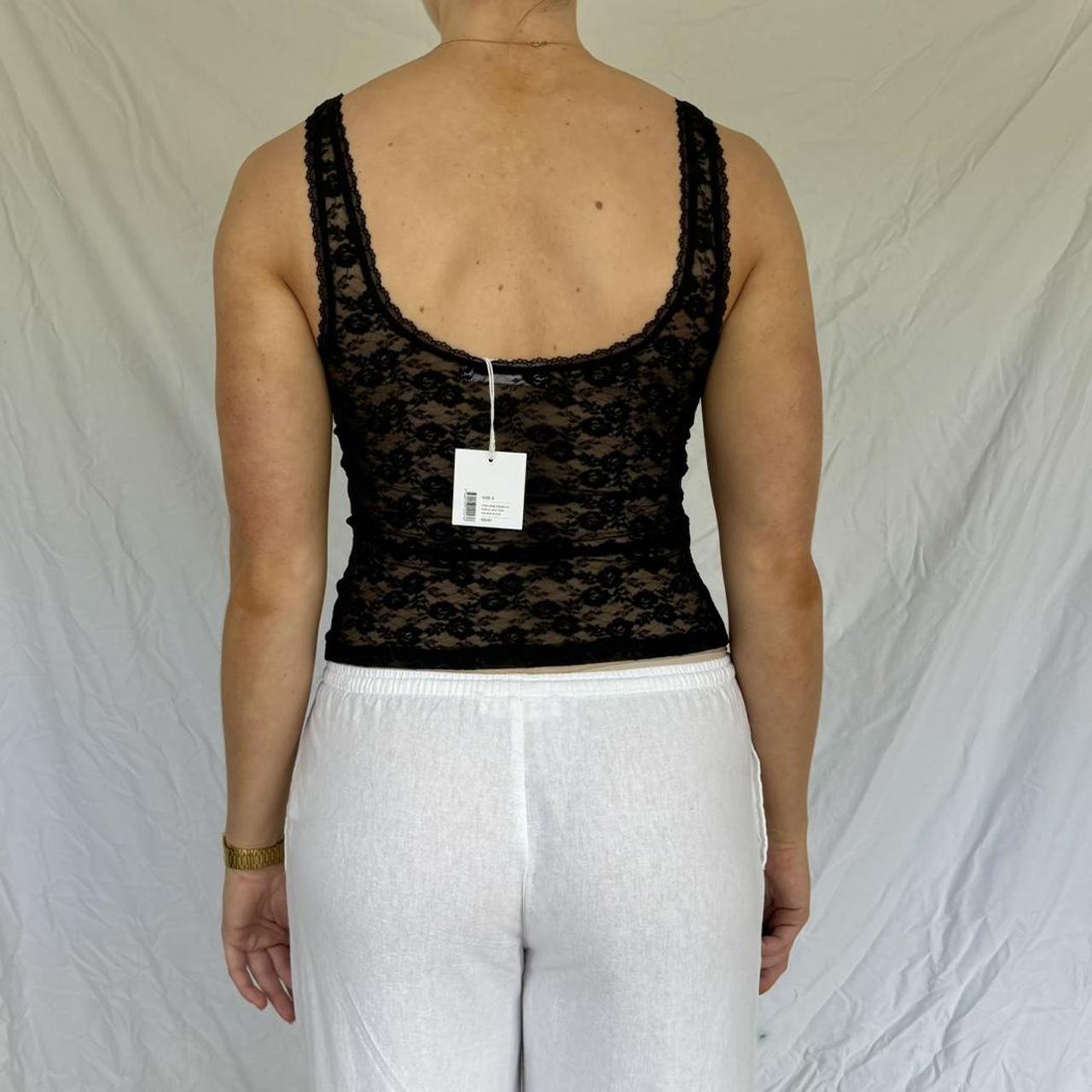 Supre black sheer lace cami top. brand new size S,... - Depop