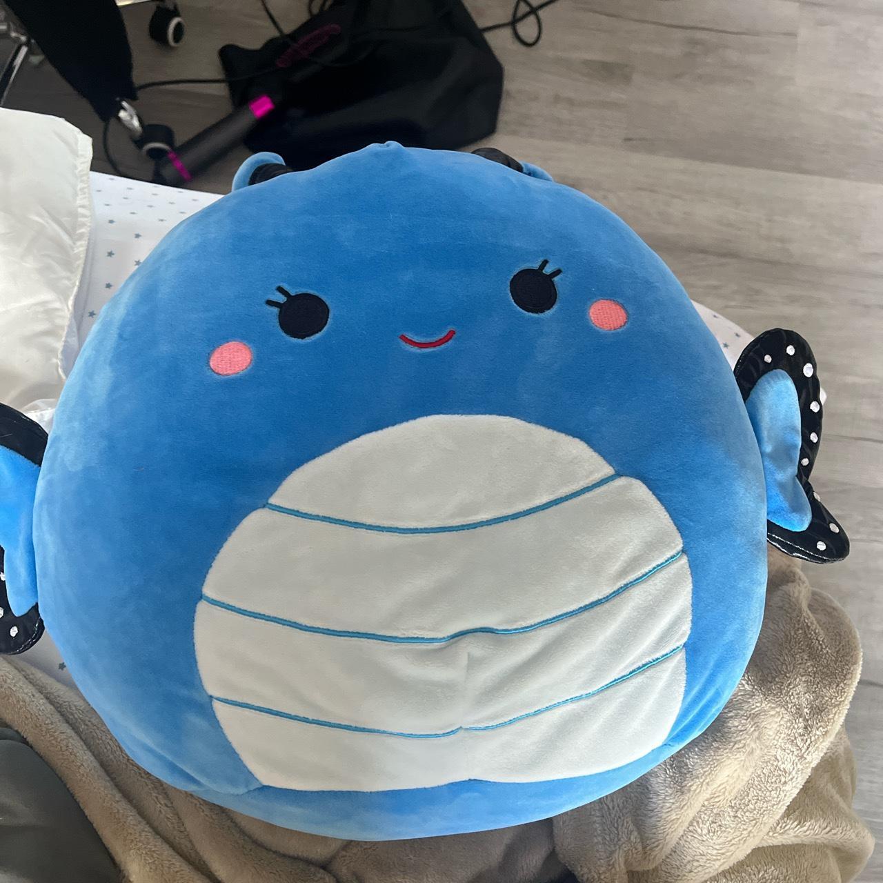 blue butterfly squishmallow 12” new without... - Depop
