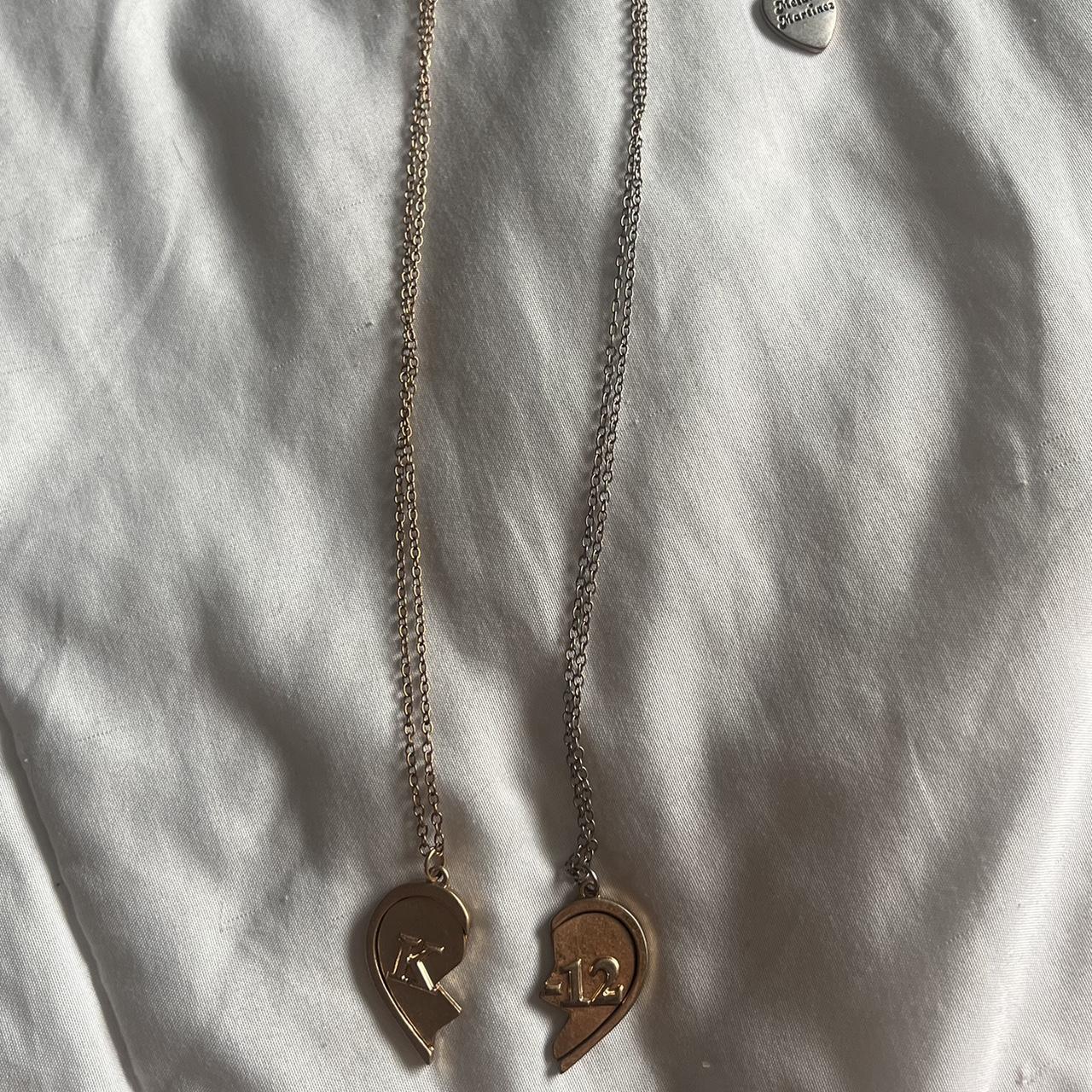 melanie martinez k-12 heart best friends necklaces... - Depop