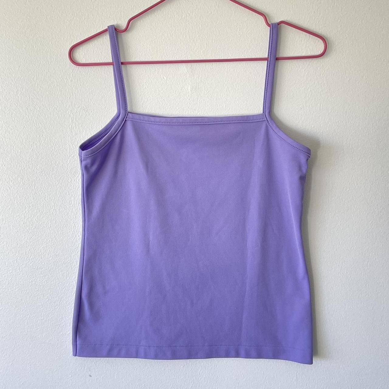 Y2K Lilac Singlet Top By old school Glassons and... - Depop