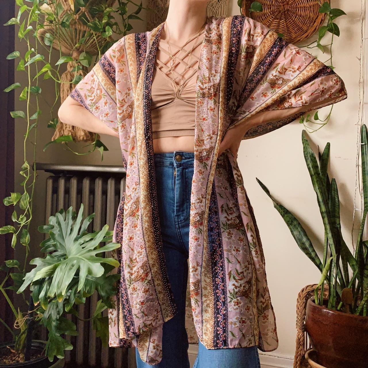 Women's Tan and Pink Cover-ups | Depop