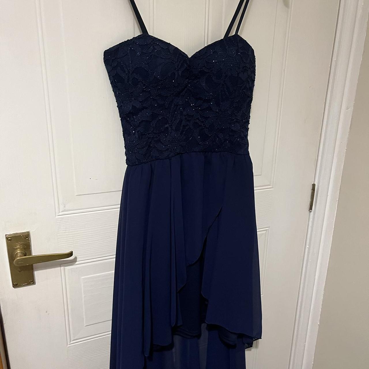 Navy blue Quiz dress Size 10 but I would deffo say... - Depop