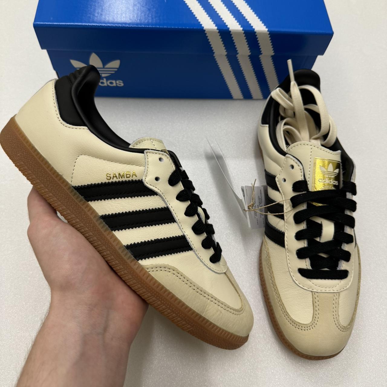 Adidas Samba OG Cream white / Core Black /... - Depop
