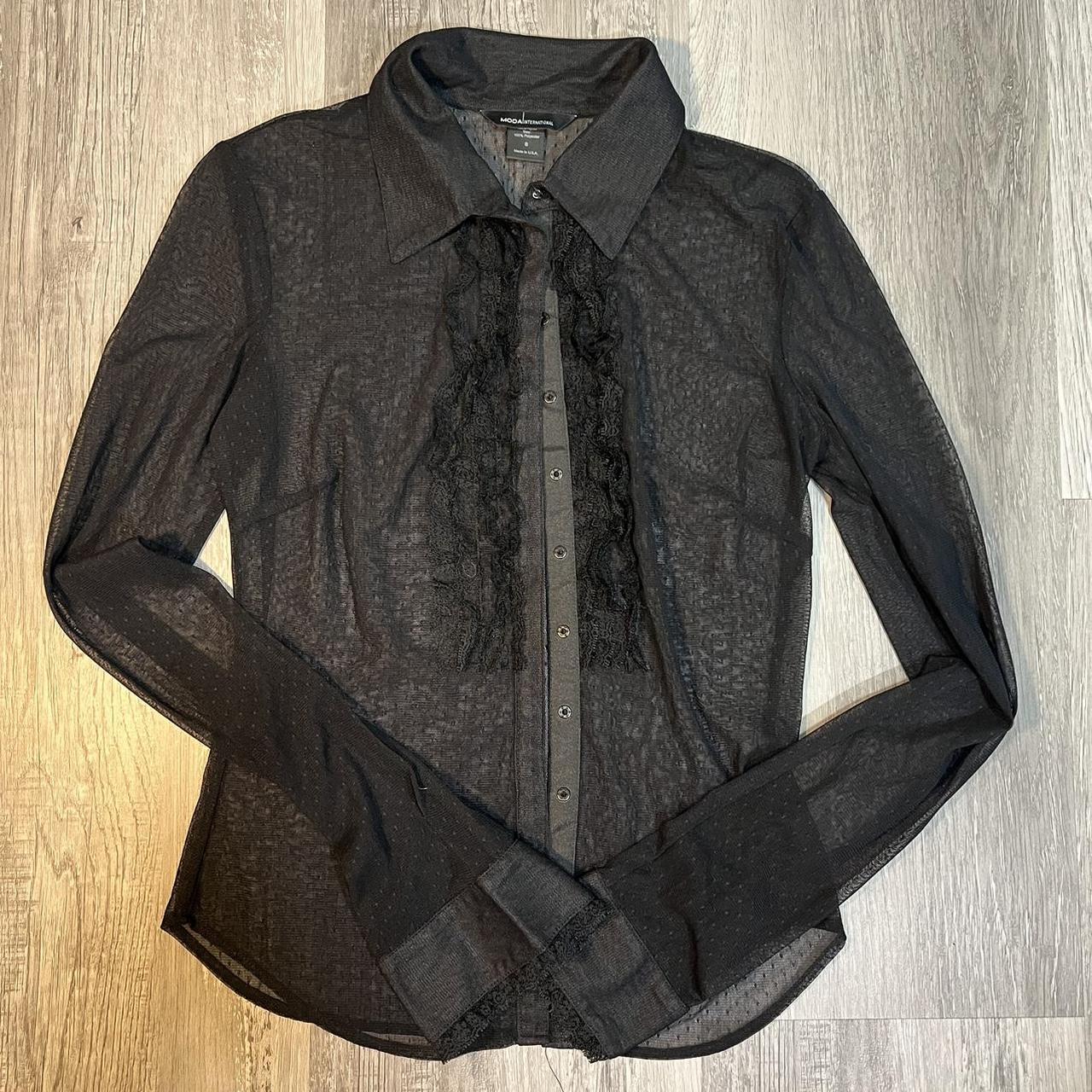 Moda International lace top #goth - Depop