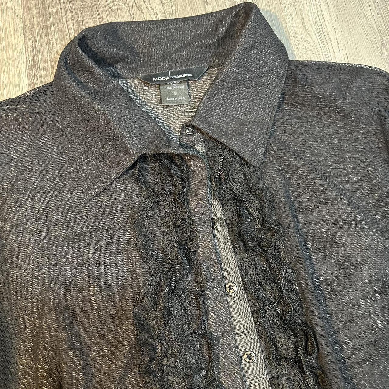 Moda International lace top #goth - Depop