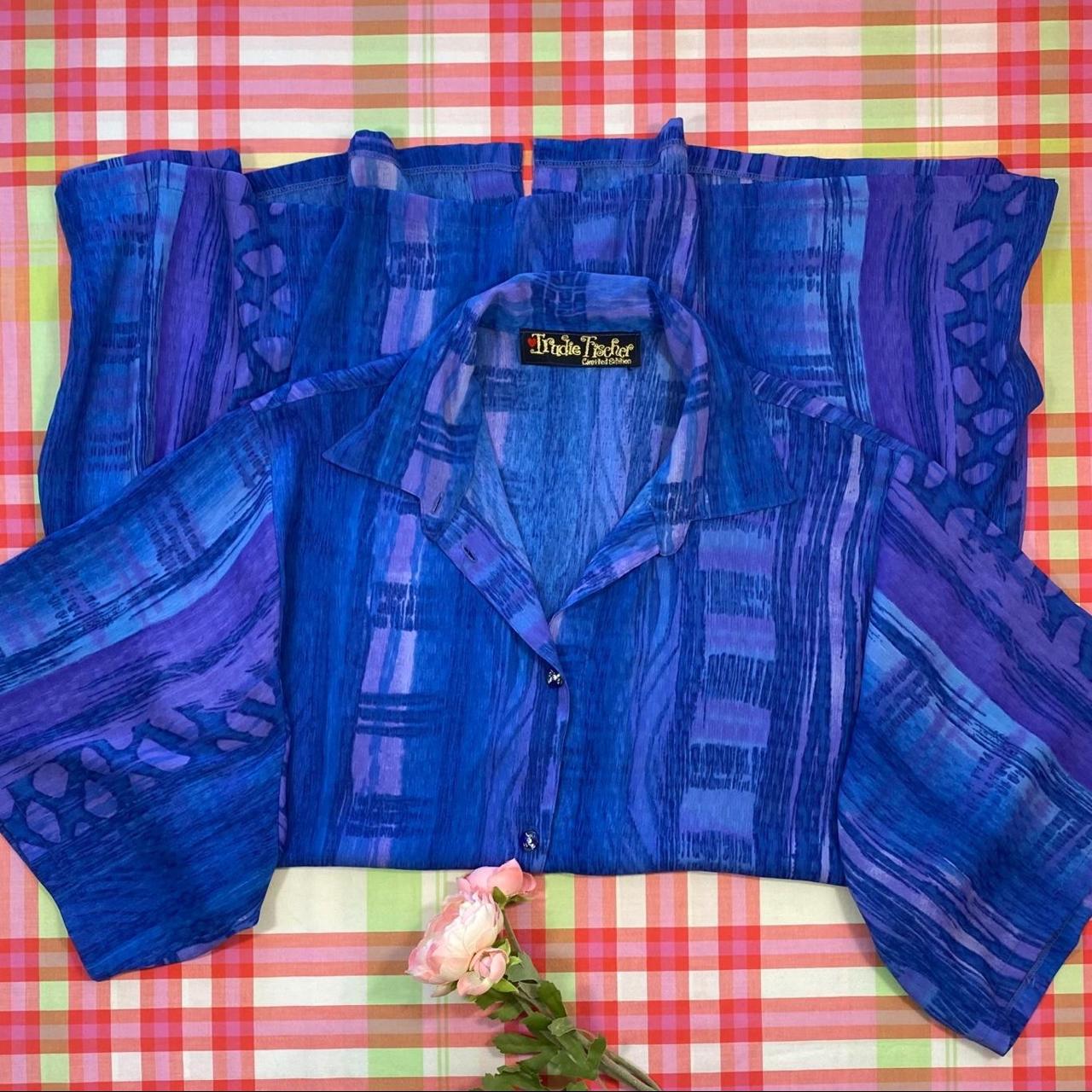 Funky Plus Size 90s Summer Boho Festival Blouse ... - Depop