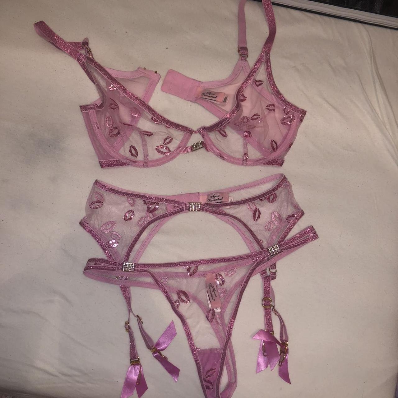 Agent Provocateur kiss set Rhinestone 75d 2 - Depop
