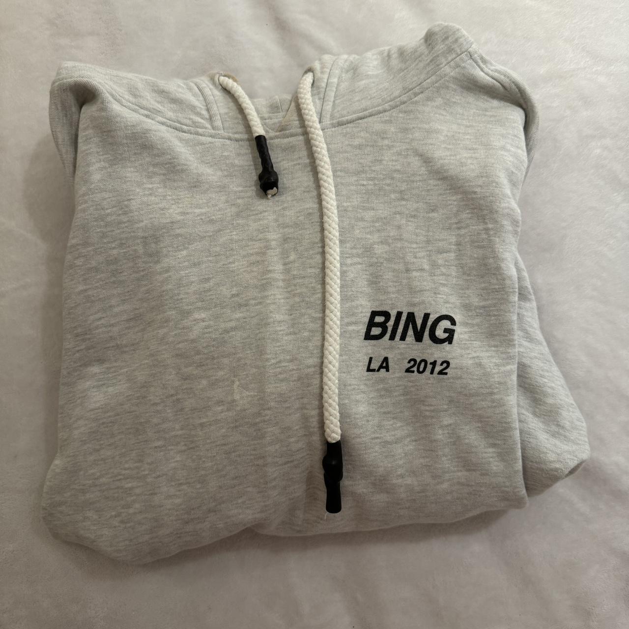 Light grey Anine Bing Hoodie #aninebing #greyhoodie... - Depop
