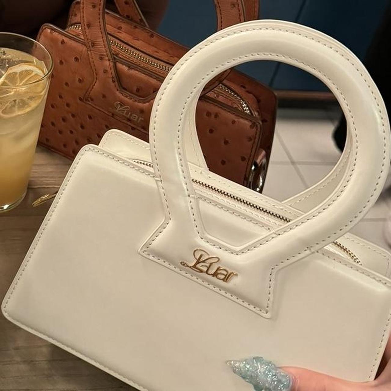 luar x mejuri white ana bag | worn once, like new |... - Depop