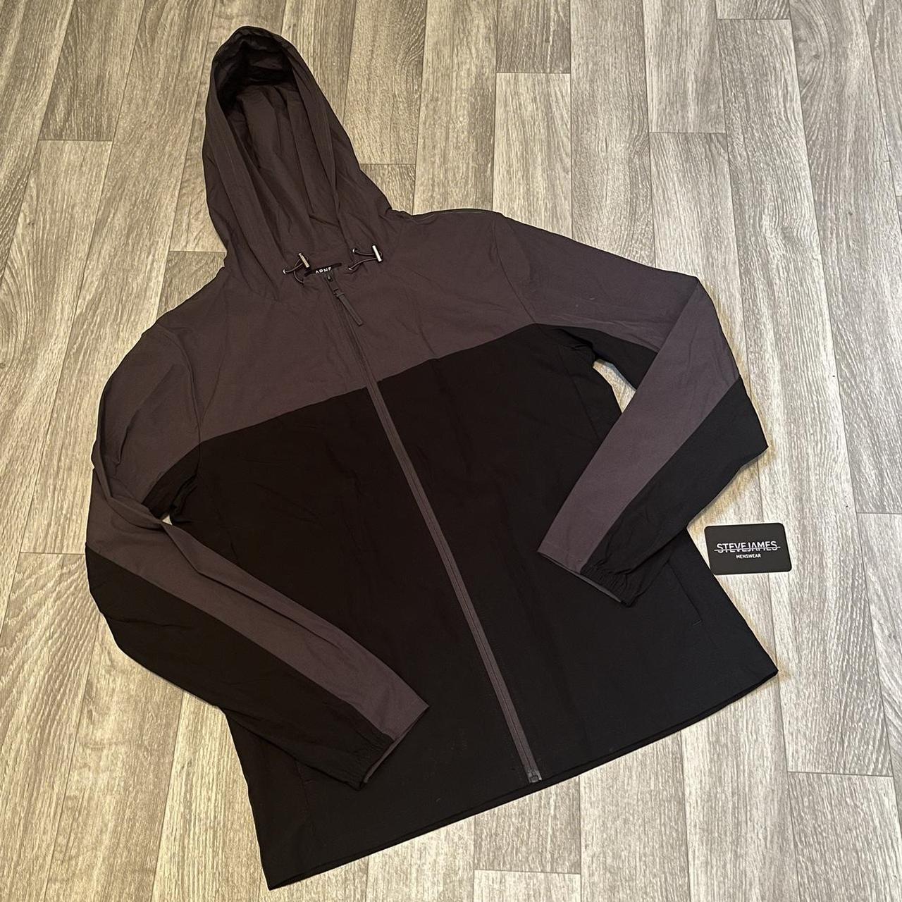 Mens Arne Clo Black/Grey Reflective Windrunner -... - Depop