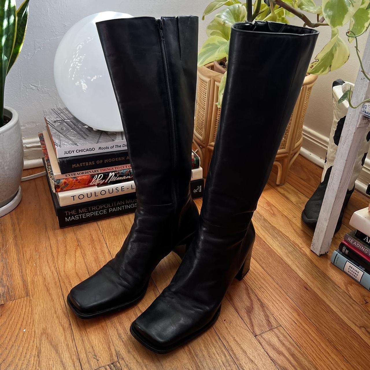 Nine West Women's Black Boots | Depop
