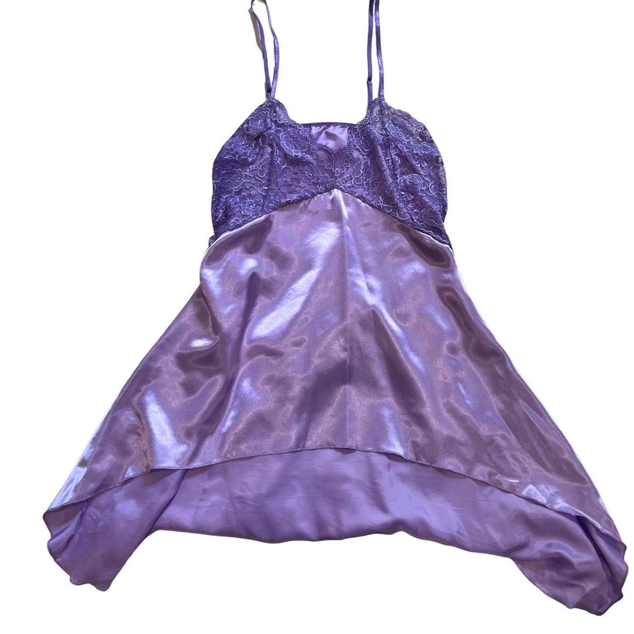 Beautiful vintage silky slip dress with lace... - Depop