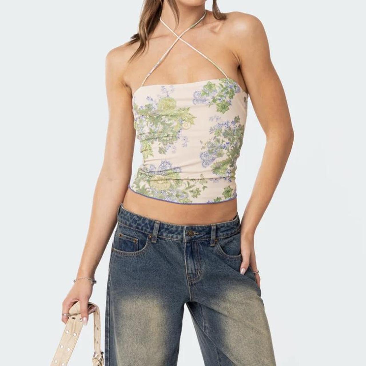 Edikted Garden Party Top Size: S - Depop