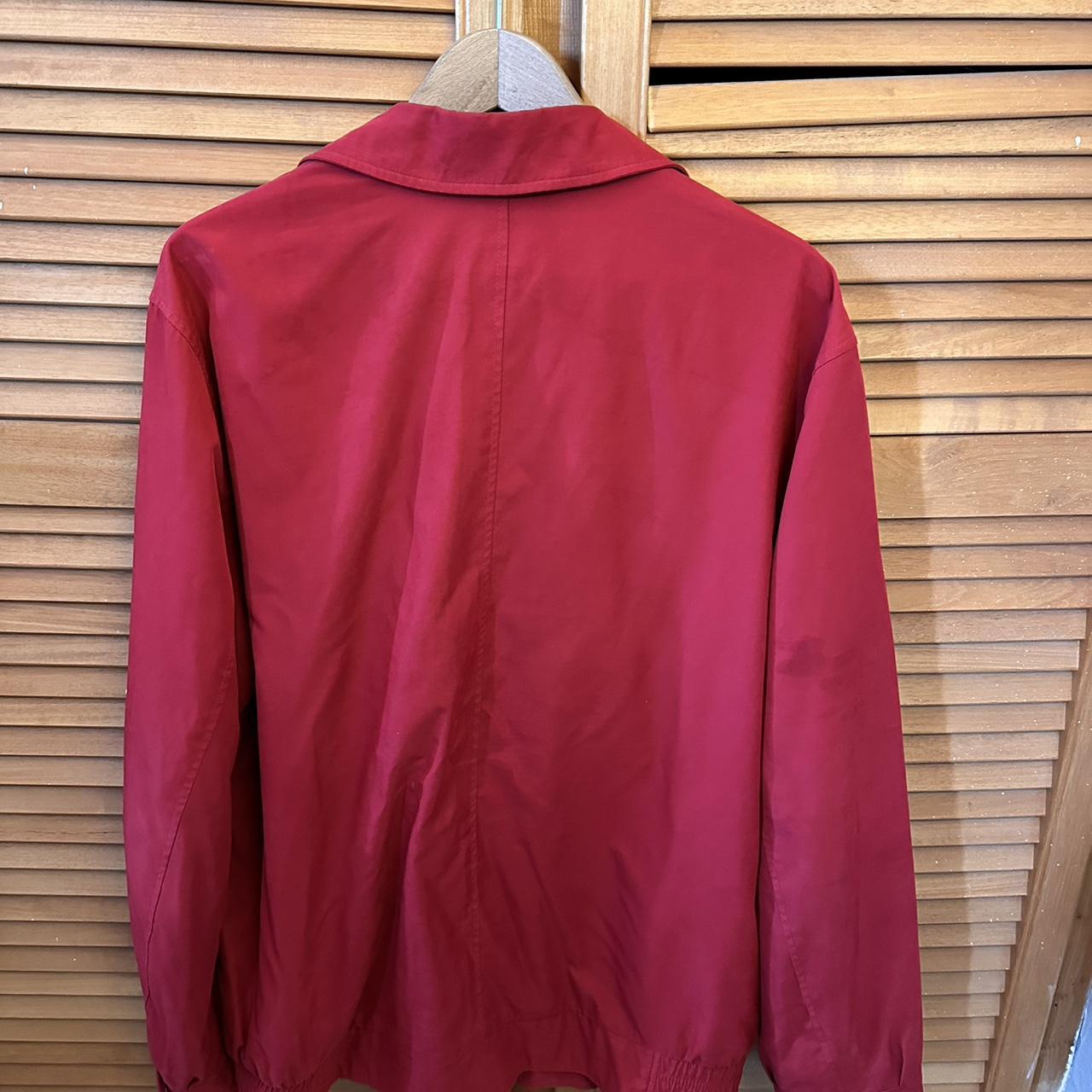 red windbreaker fits medium. #windbreaker #red #jacket - Depop