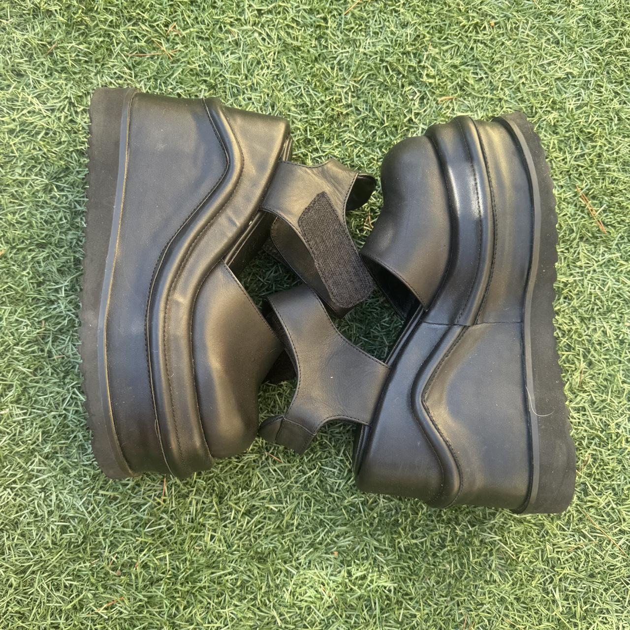 UNIF black wave platform women’s size 6 in excellent... - Depop