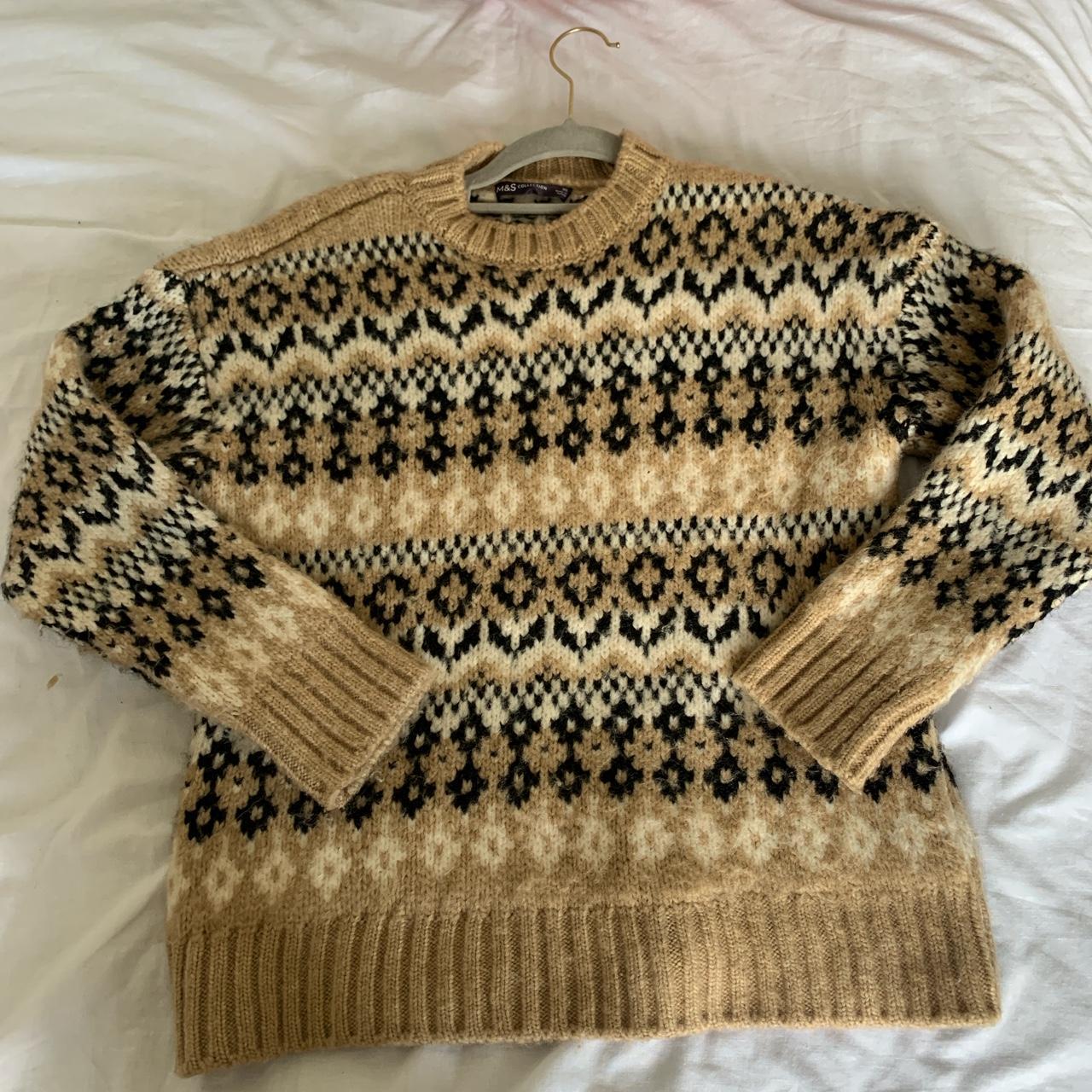 Fair Isle thick jumper - Depop