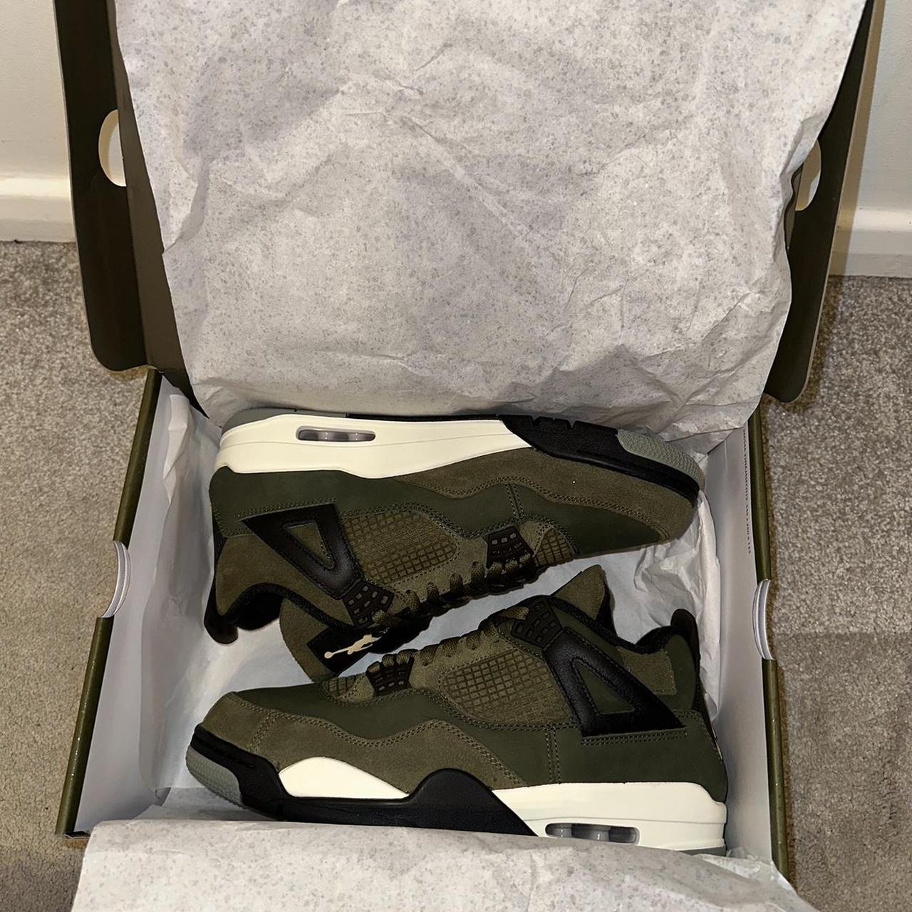 Nike Air Jordan 4 Retro- Craft Olive UK10 Brand new... - Depop