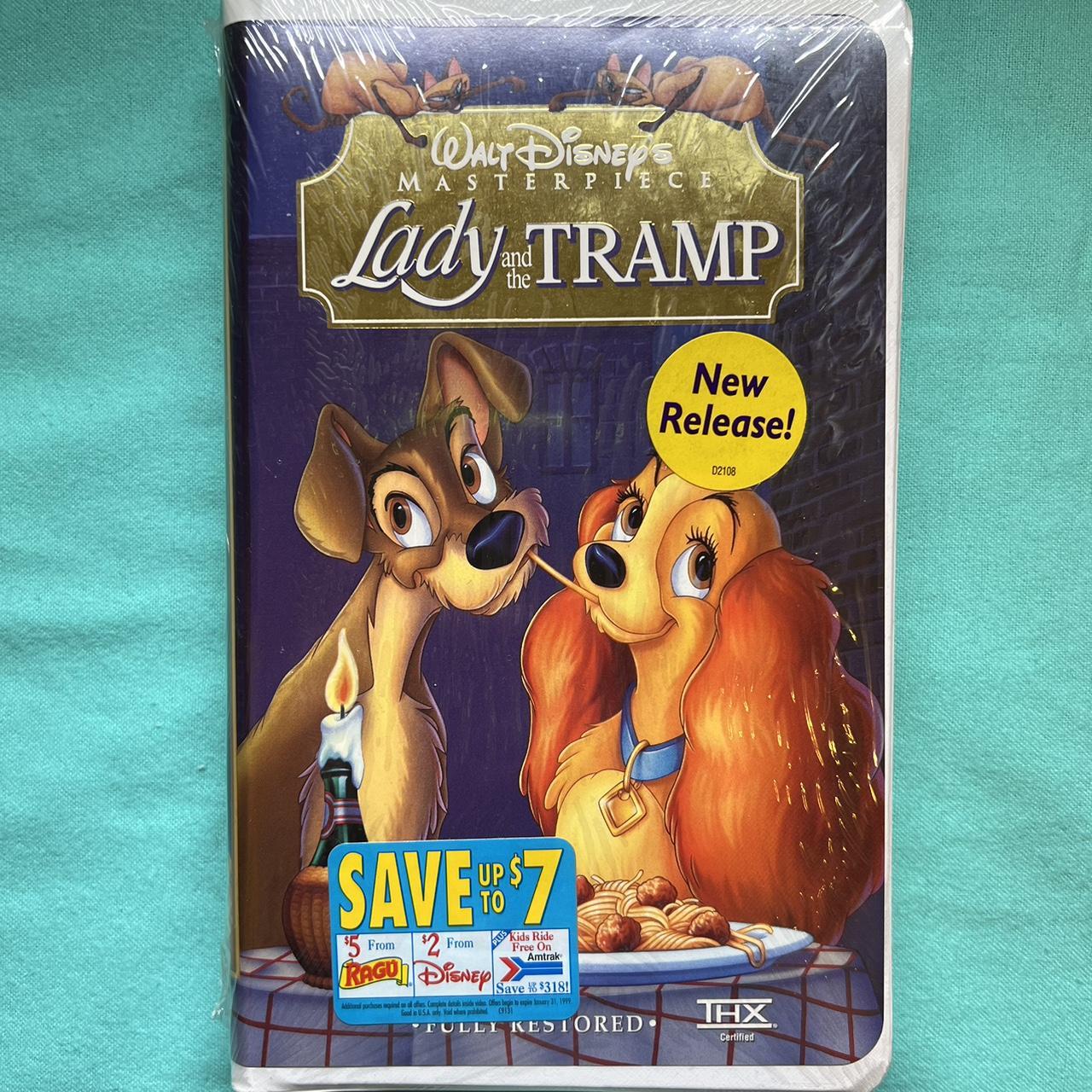 Lady and The Tramp on VHS 📼 *SEALED* NEVER... - Depop