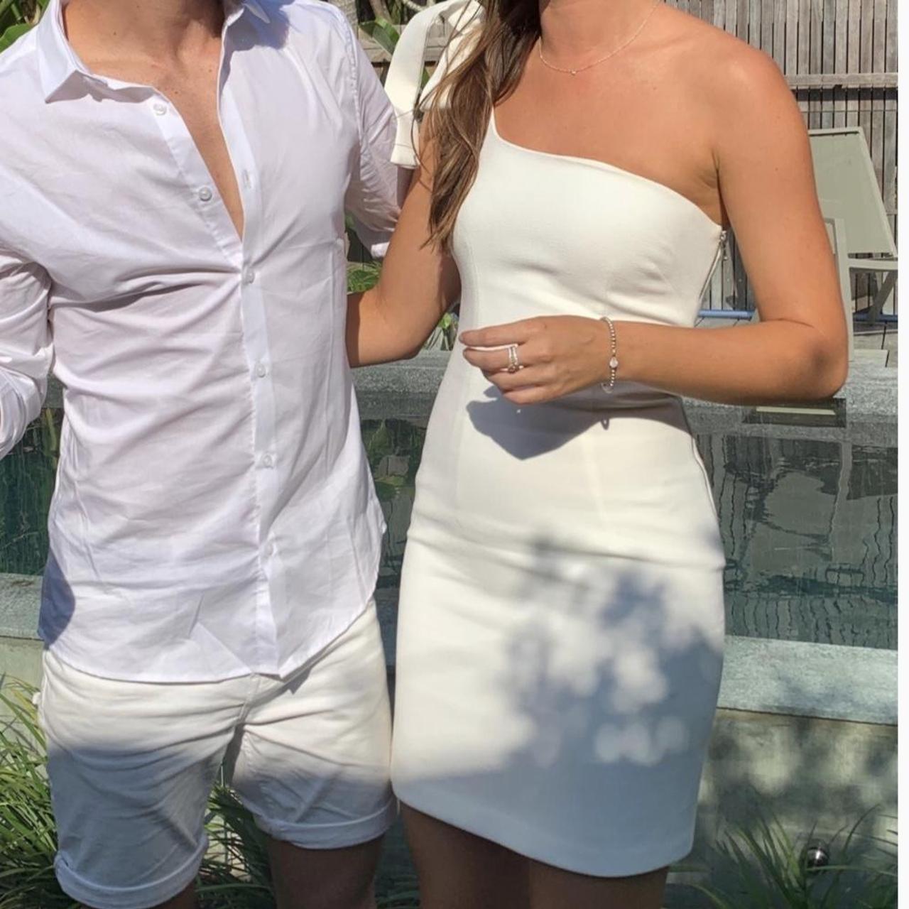 By Johnny - Lean Shoulder Dress Fits 6/8 - Depop