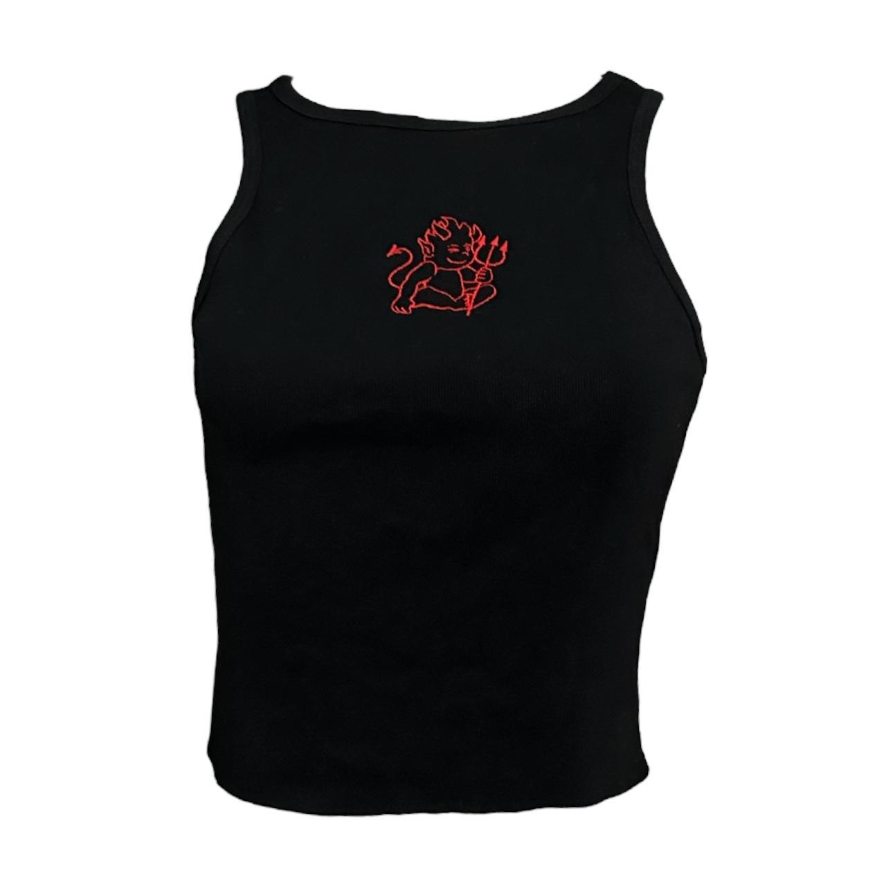 Brandy Melville devil tank top No flaws - Depop