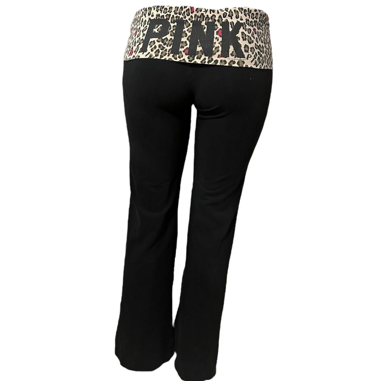 Vintage fold over Victoria's Secret PINK leopard... - Depop