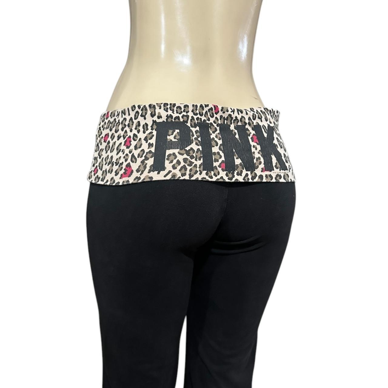Vintage fold over Victoria's Secret PINK leopard... - Depop