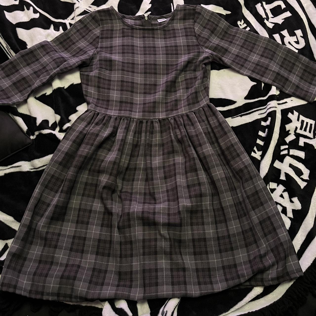 Cute tartan skater dress From small brand Tallulahs... - Depop
