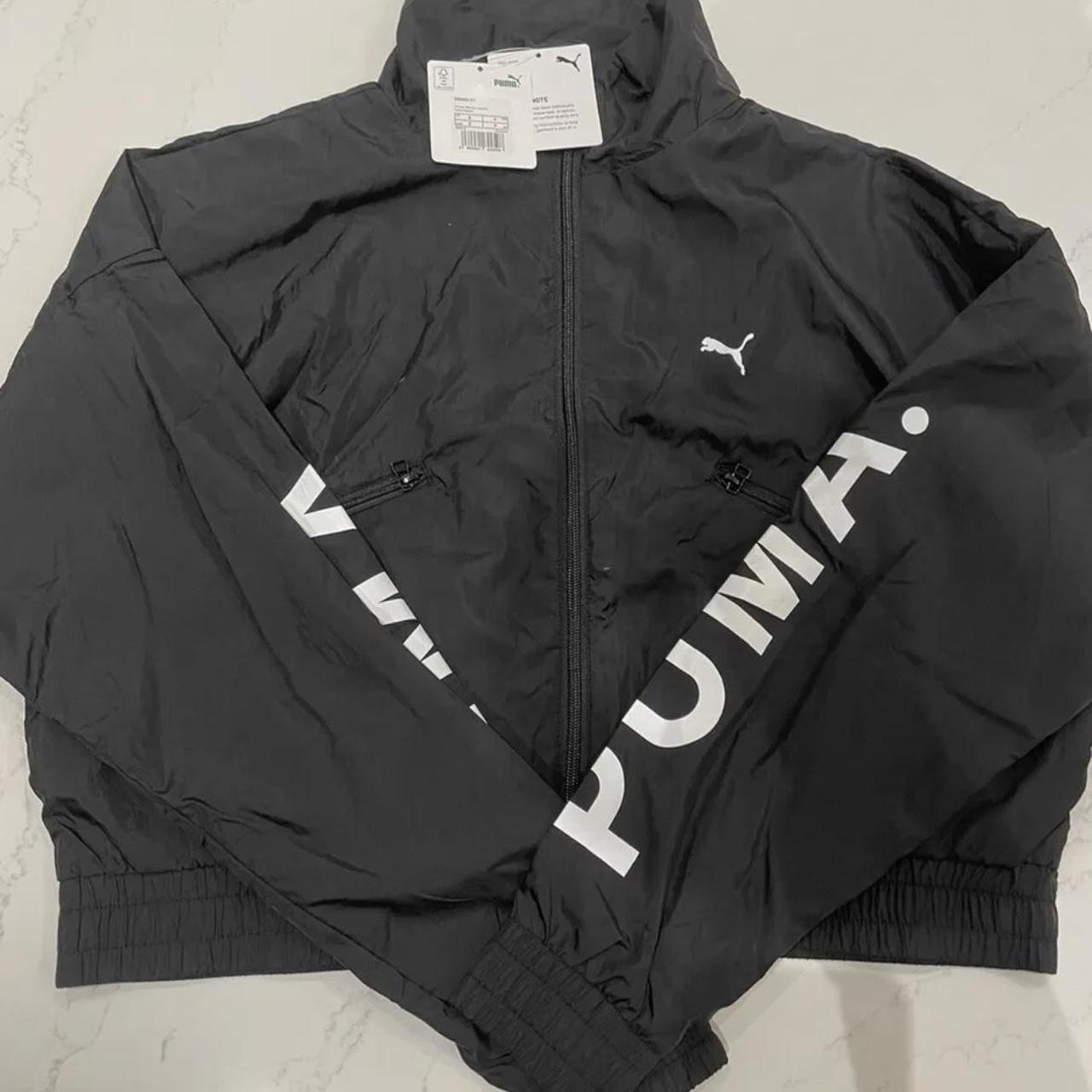Puma Women's Black Jacket | Depop