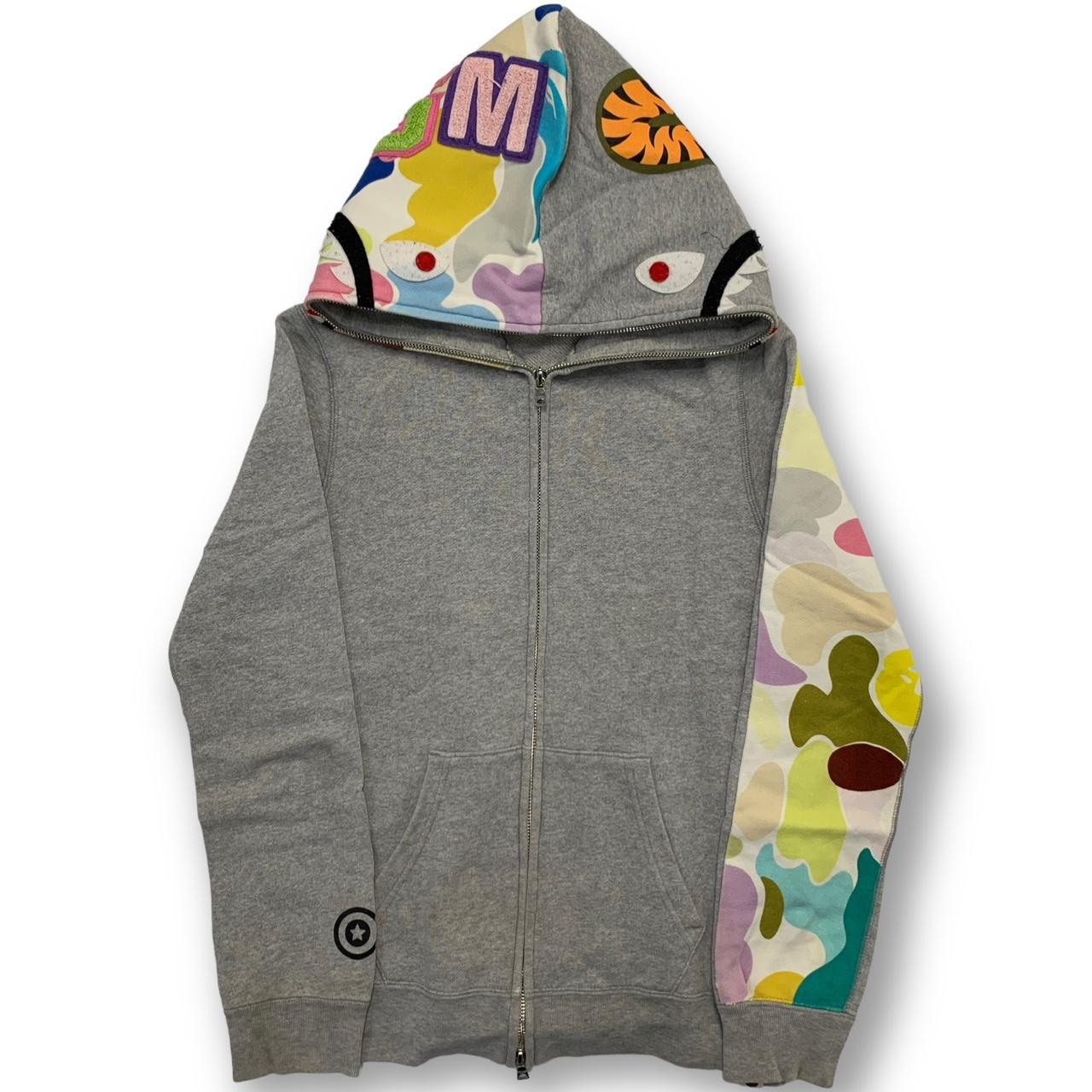 Bape Zip Up Hoodie Size XS Grey a bathing ape... - Depop