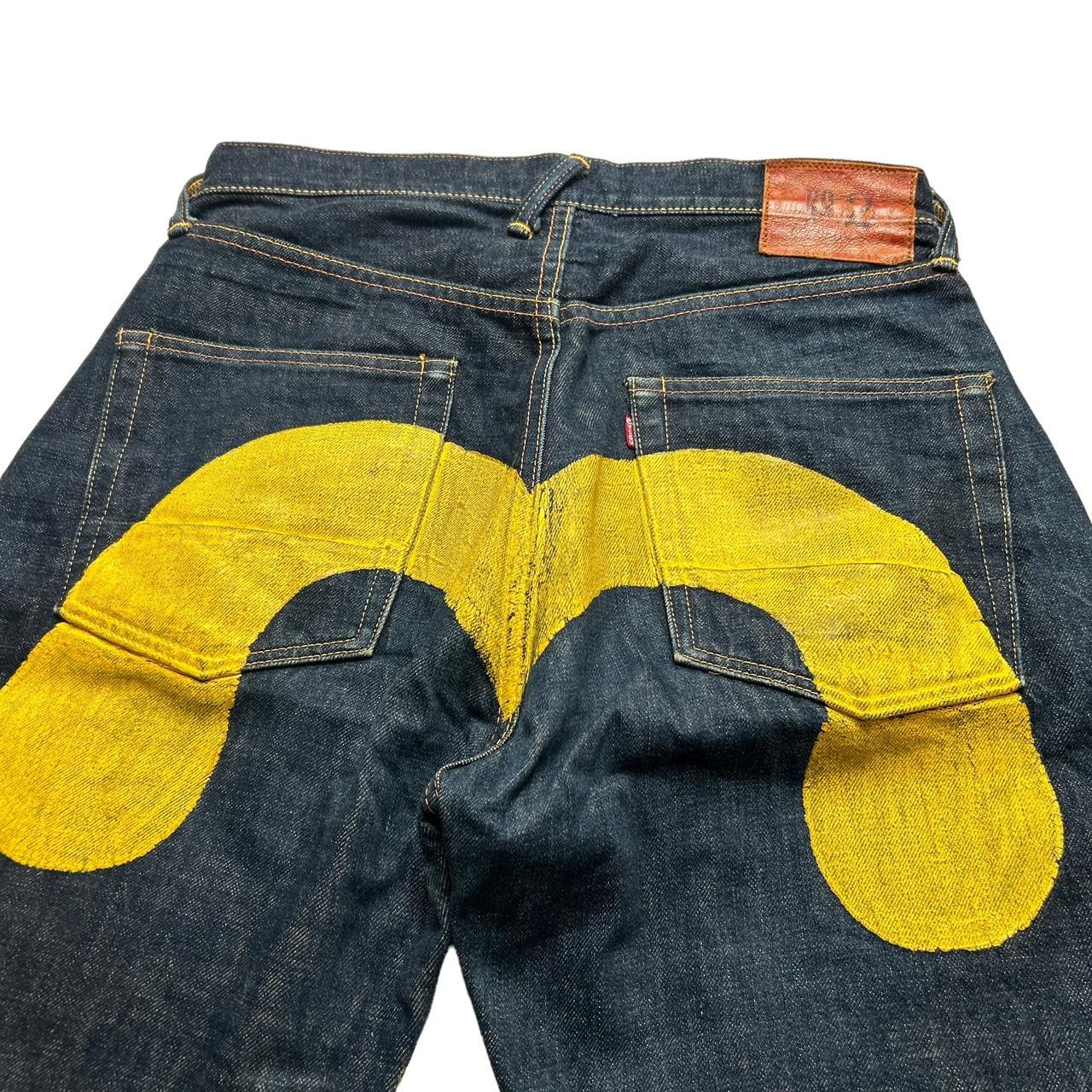 Evisu Jeans Size 31 Baggy Evisu yellow daicock... - Depop